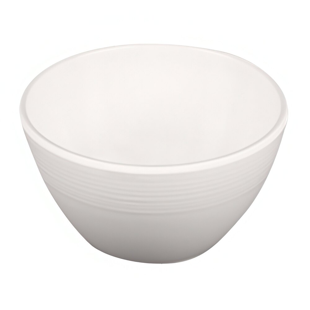 Elite Global Solutions Maya 15 oz. Cream Reactive Glaze Round Melamine ...