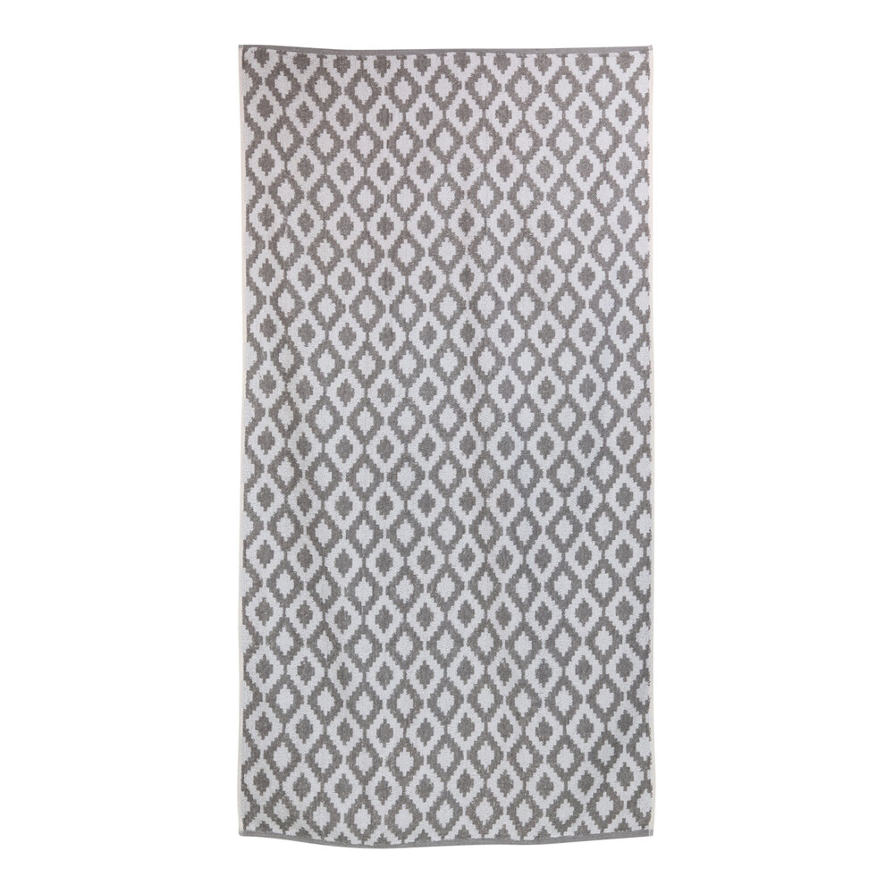 1888 Mills Fibertone Jacquard 30" x 60" Gray Diamond Cotton / Polyester ...