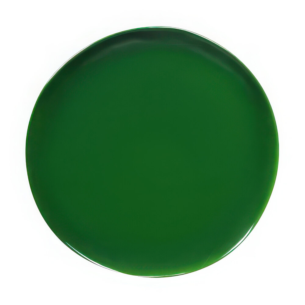Elite Global Solutions Maya 11 1/4" Green Reactive Glaze Round Melamine ...