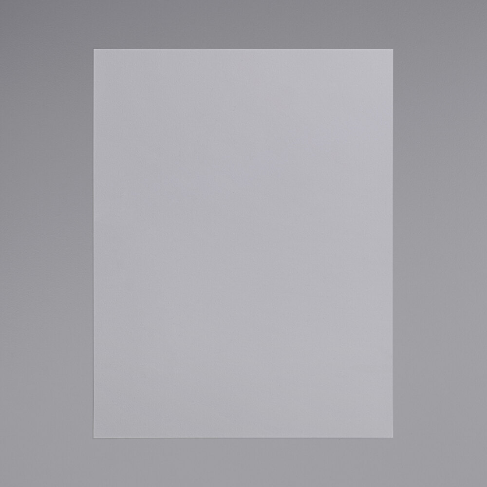 Acopa 8 1/2" x 11" Clear Vinyl Sheet Protector - 50/Pack