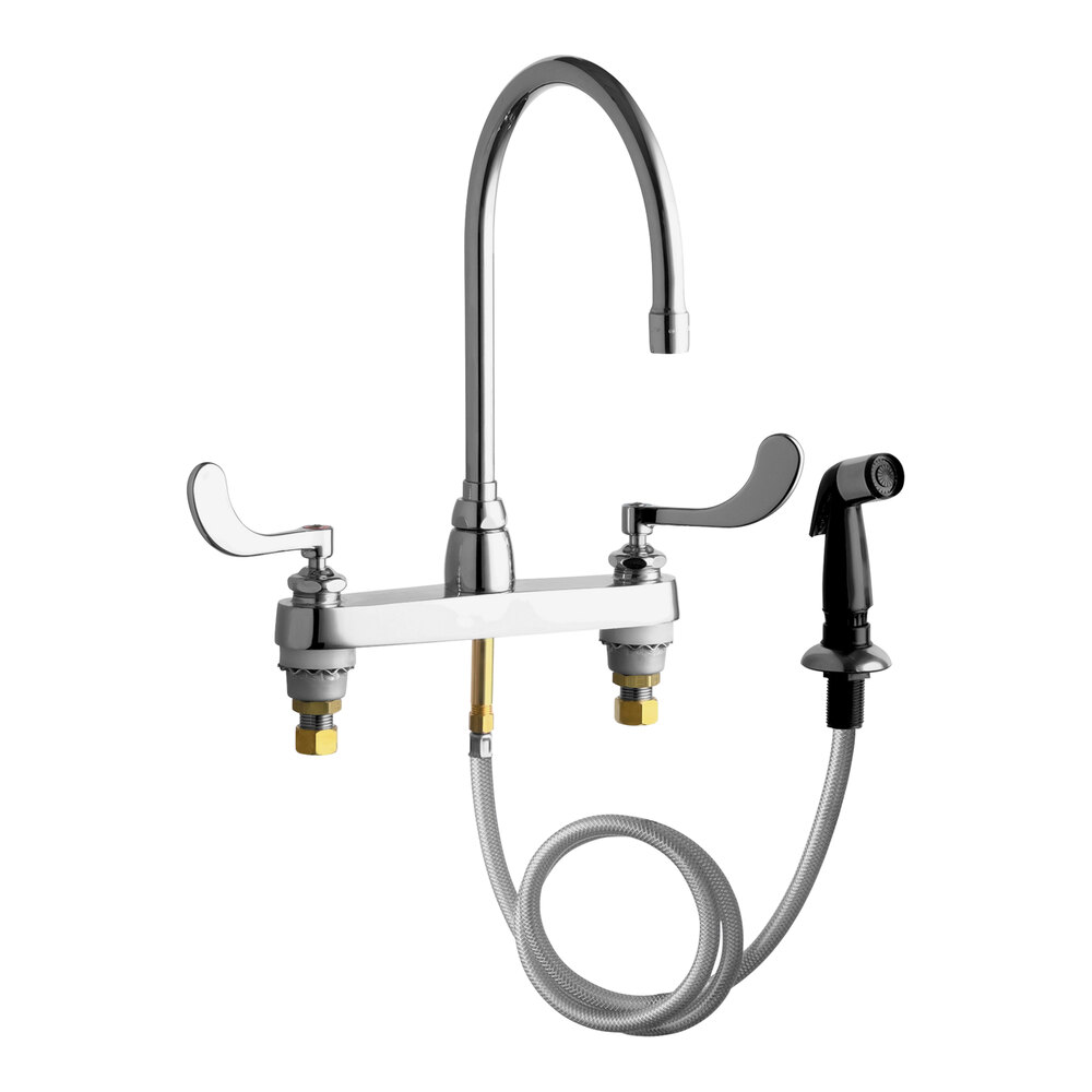 Chicago Faucets 1102-GN8AE3-317AB 2.2 GPM Deck-Mounted Faucet with 8 ...