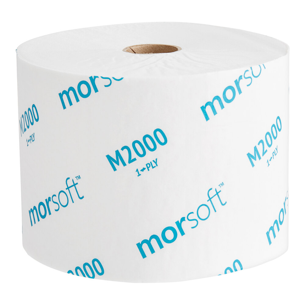 Morcon Morsoft 3 7/8" x 3 3/4" 1-Ply Standard 2,000 Sheet High-Capacity ...