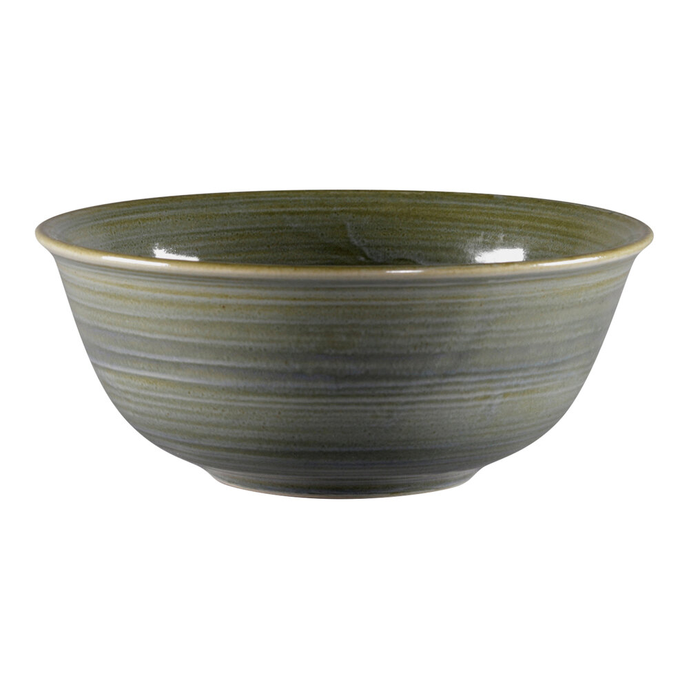RAK Porcelain Rakstone Spot 19.6 oz. Jade Porcelain Bowl - 12/Case