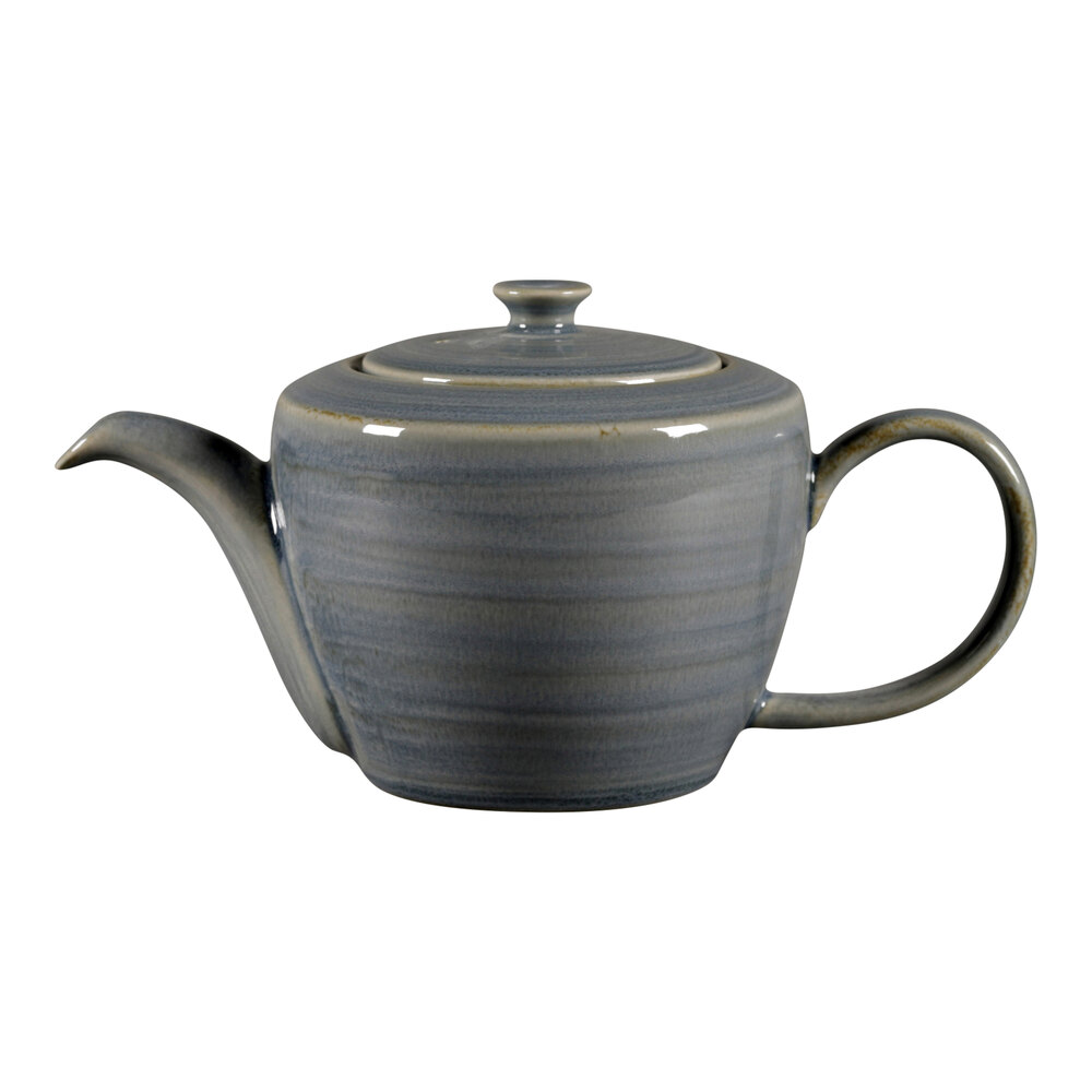 RAK Porcelain Rakstone Spot 13.55 oz. Jade Porcelain Tea Pot with Lid ...