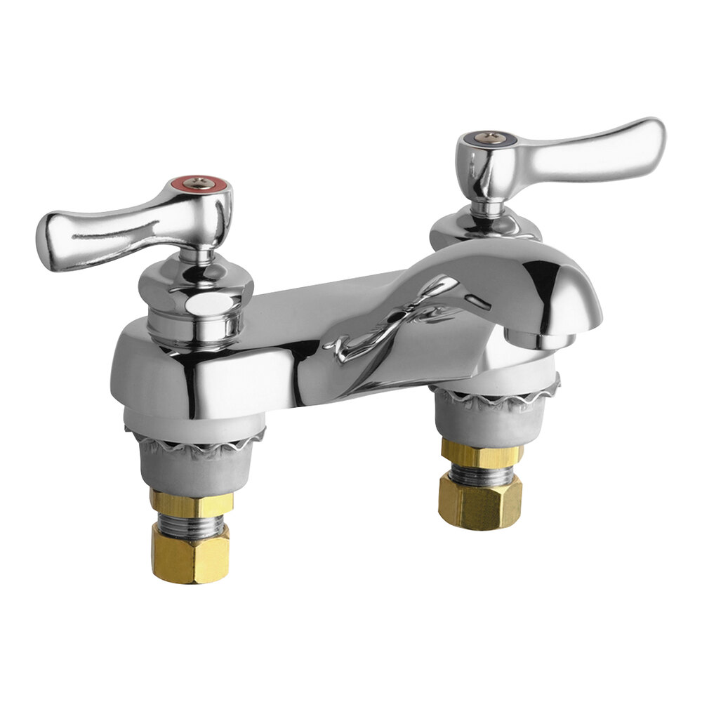 Chicago Faucets 802-E70XKABCP 0.5 GPM Deck-Mounted Faucet with 4" Fixed ...