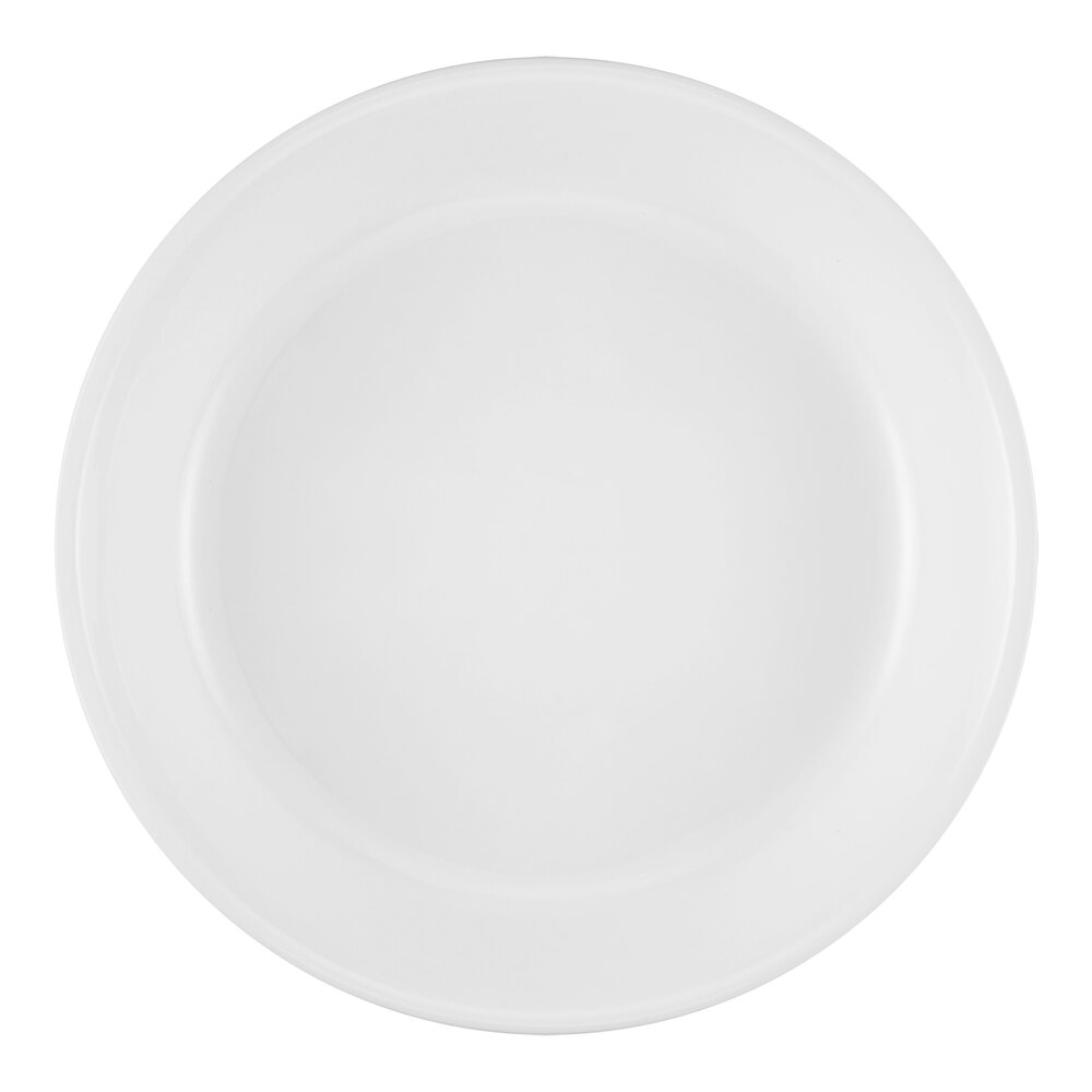 Dinex 7 3/4" White China Entree Plate - 24/Case