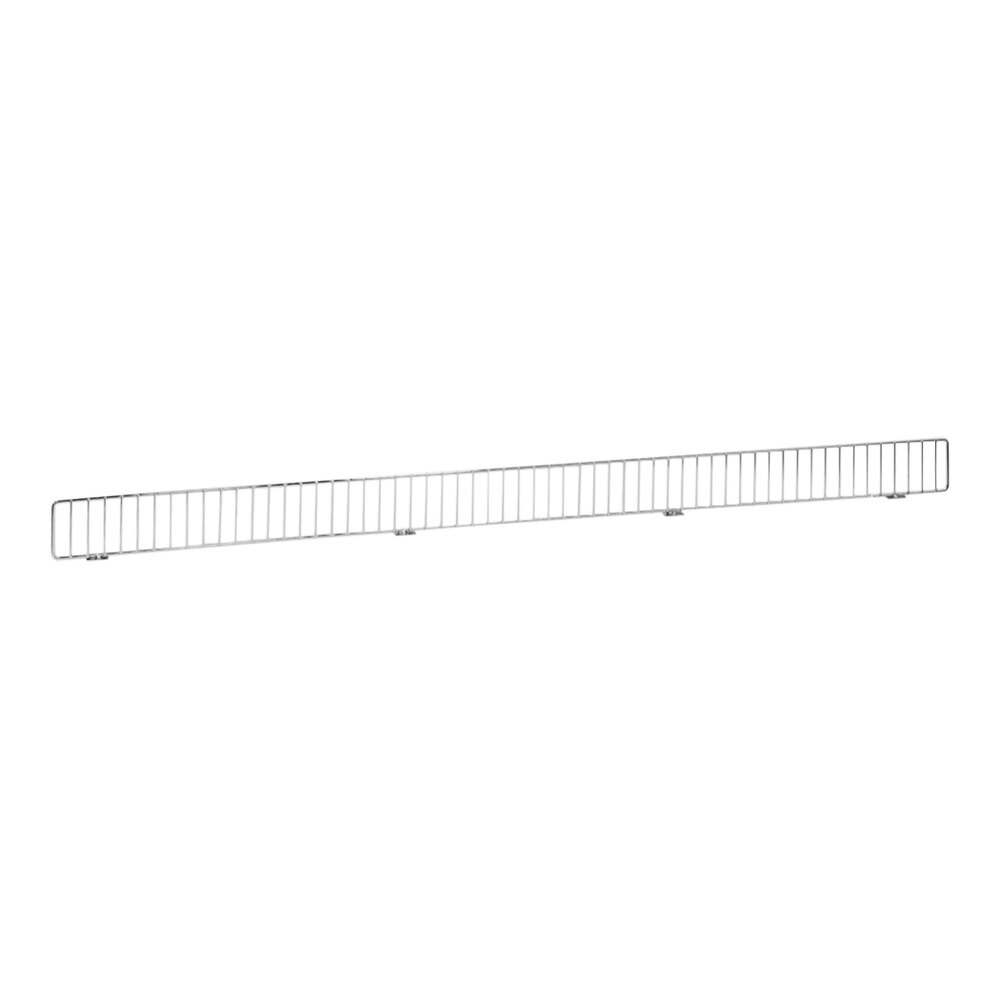 46 1/2" x 3" Chrome Front Fencing for 48" Pegboard Gondola Merchandisers