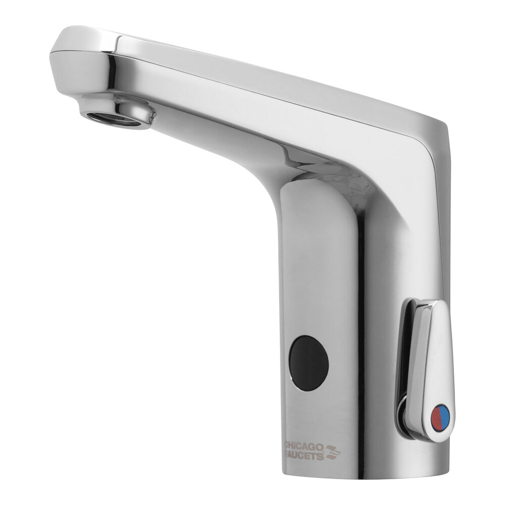 Chicago Faucets E80-A11A-16ABCPT 0.5 GPM Deck-Mounted Touchless Faucet ...