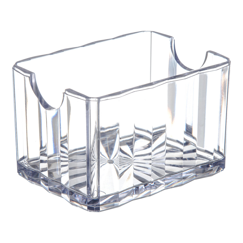Carlisle Clear SAN Plastic Sugar Caddy - 24/Case
