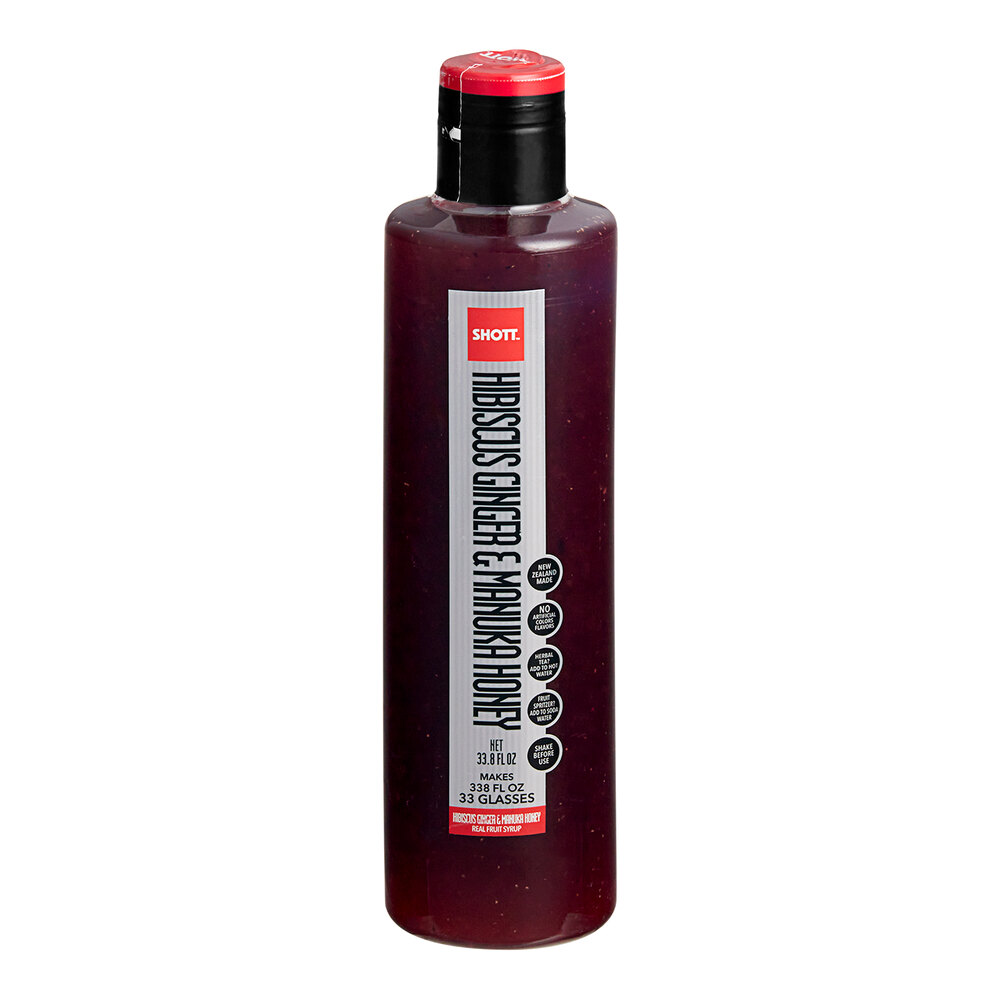SHOTT Hibiscus, Ginger, and Manuka Honey Real Fruit Concentrated ...