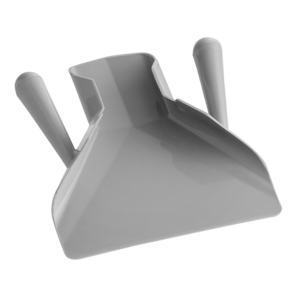Choice 9 1/4" x 8 1/4" Plastic Dual Handle French Fry Scoop