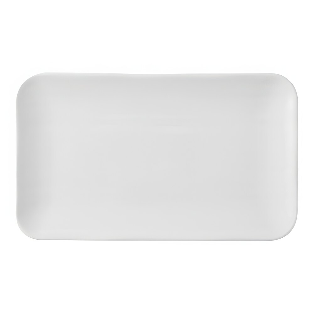 Dudson Harvest Norse 10 5/8 x 6 1/4" White Rectangular China Plate by ...