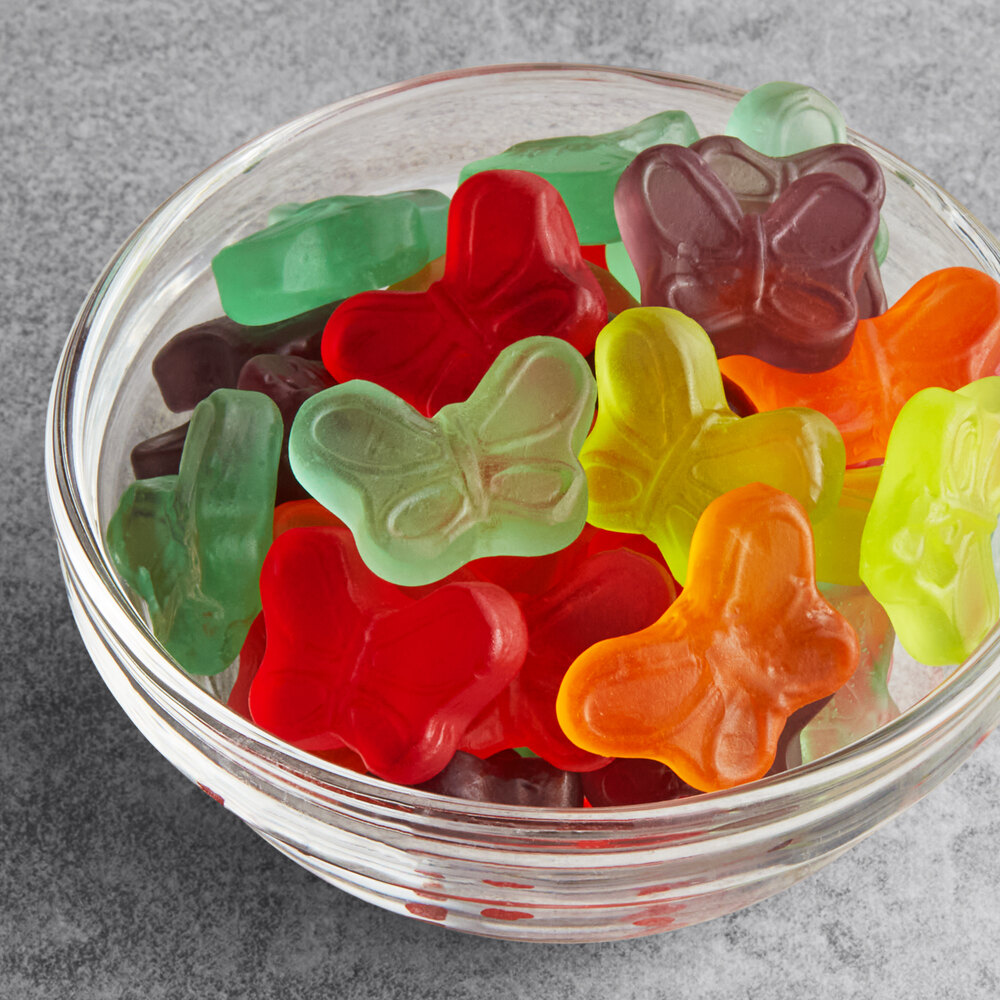 Albanese Large Gummi Butterflies 5 lb. - 4/Case