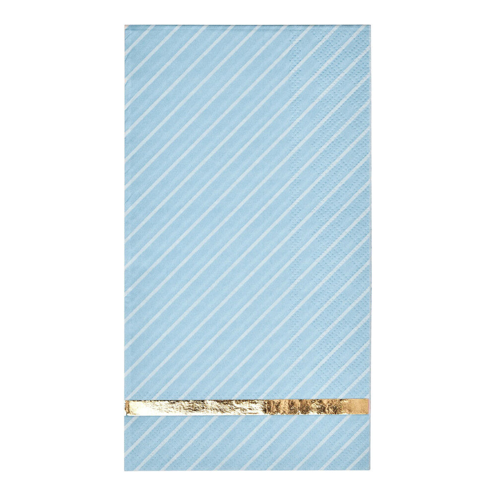 Sophistiplate Everyday Sky Blue Paper Guest Towel - 240/Case
