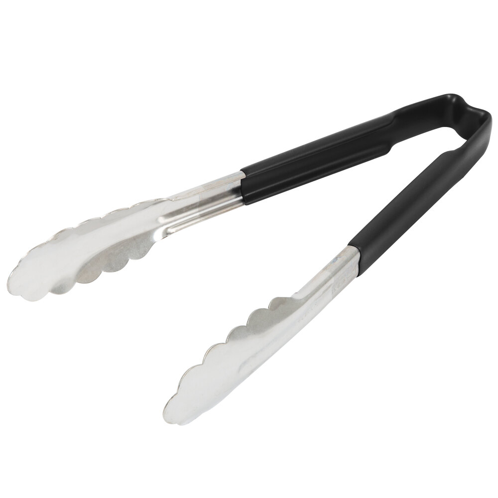 Vollrath 4780920 Jacob's Pride 9 1/2" Stainless Steel Scalloped Tongs ...