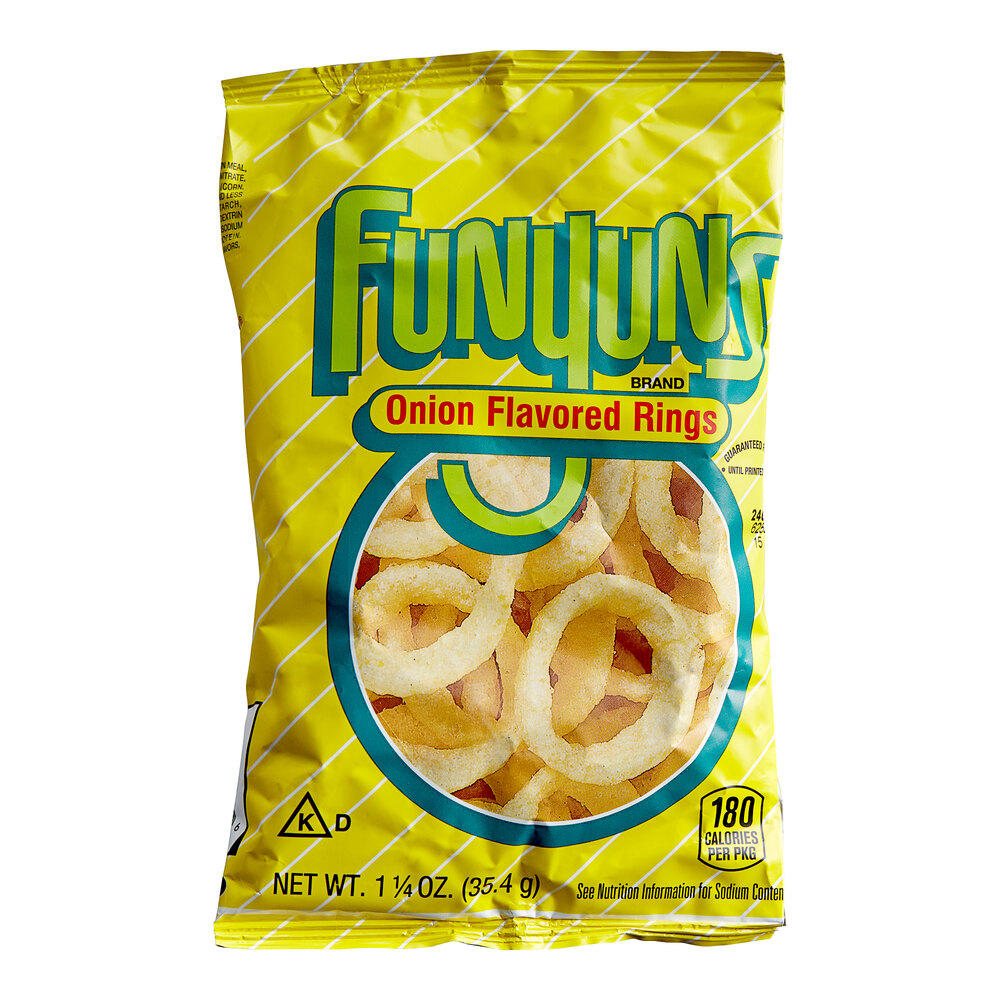 Funyuns Onion Flavored Rings 1.25 oz. - 64/Case