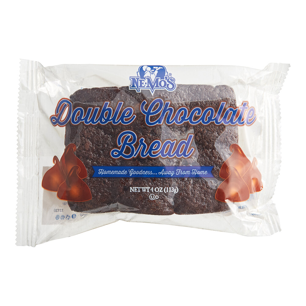 Ne-Mo's Bakery Individually Wrapped Double Chocolate Cake Bread 4 oz ...