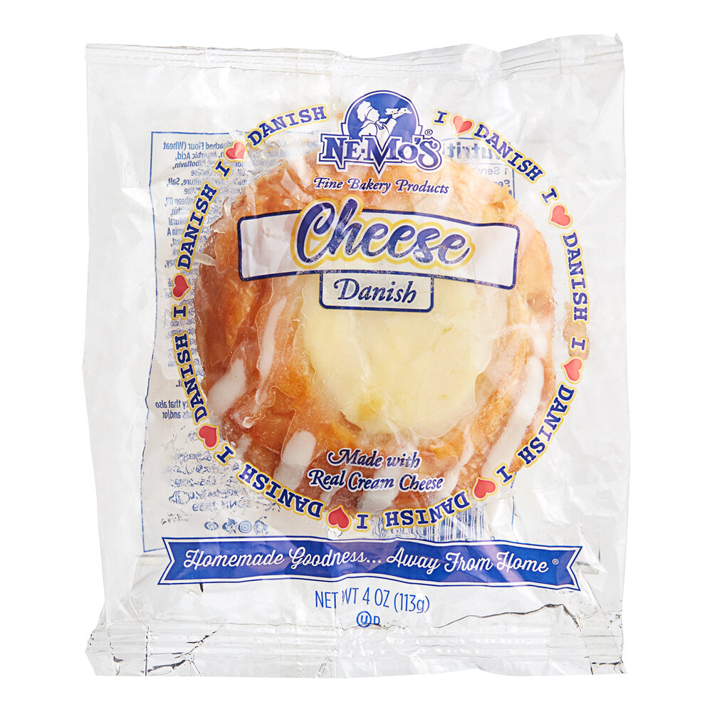 Ne-Mo's Bakery Individually Wrapped Round Cheese Danish 4 oz. - 12/Case