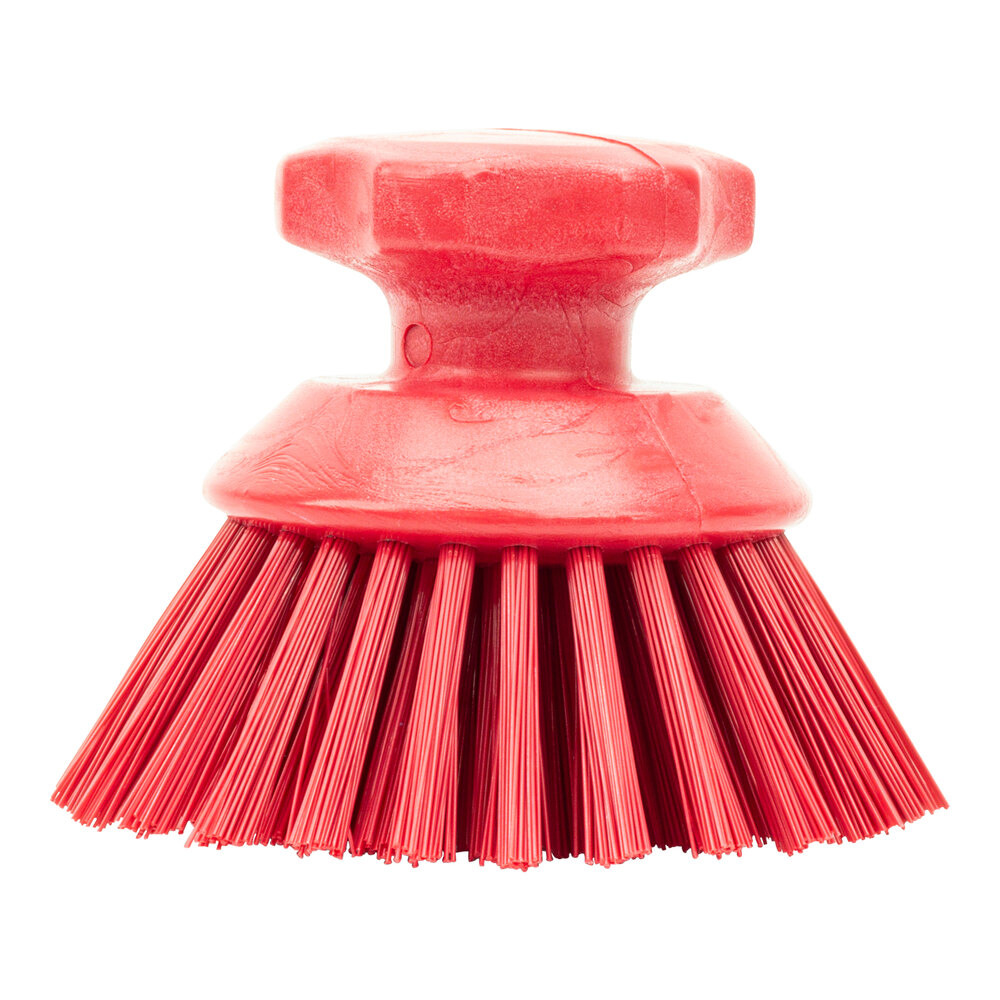 Carlisle Sparta 42395EC05 5" Red Round Palm Scrub Brush