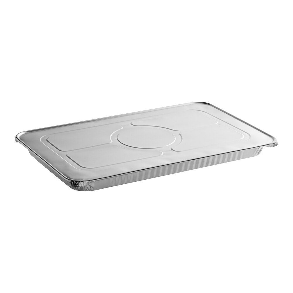 Choice Full Size Foil Steam Table Pan Shallow 1 11/16" Depth with Lid ...