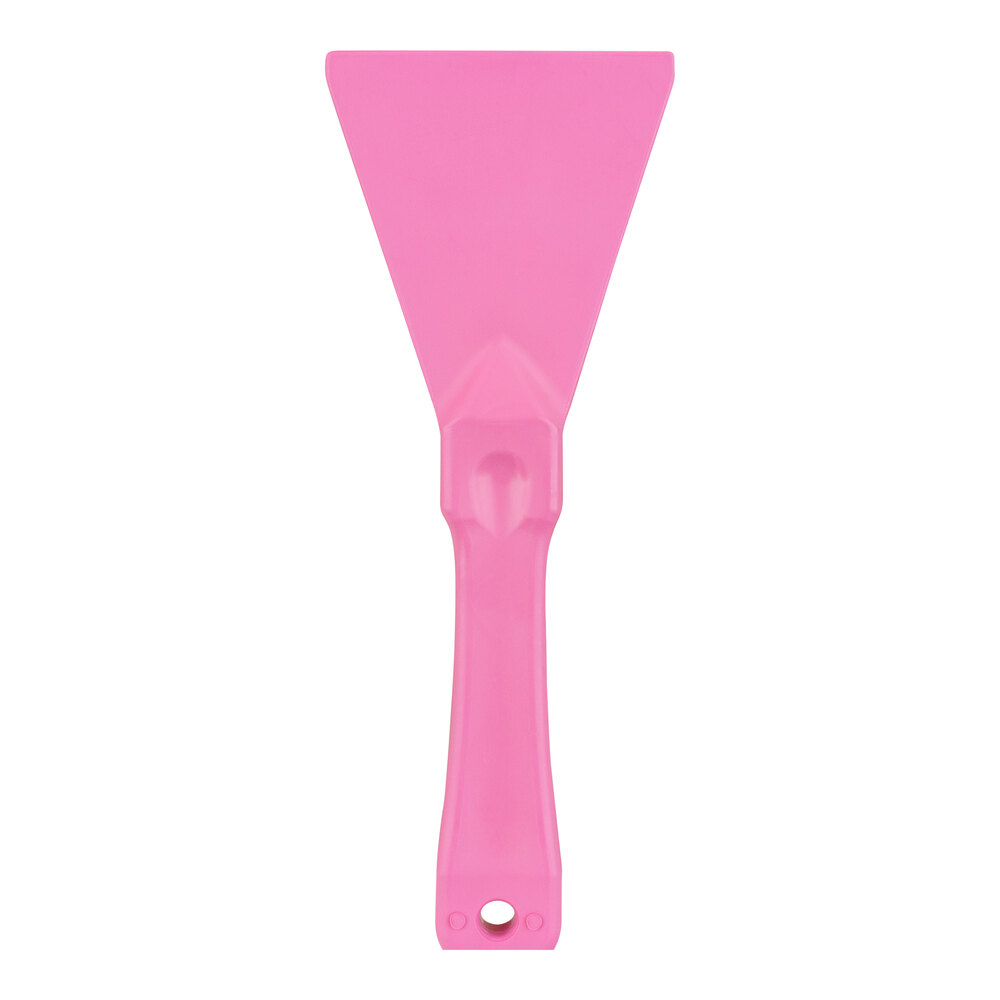 Carlisle Sparta 40230EC26 3" Pink Plastic Handheld Scraper