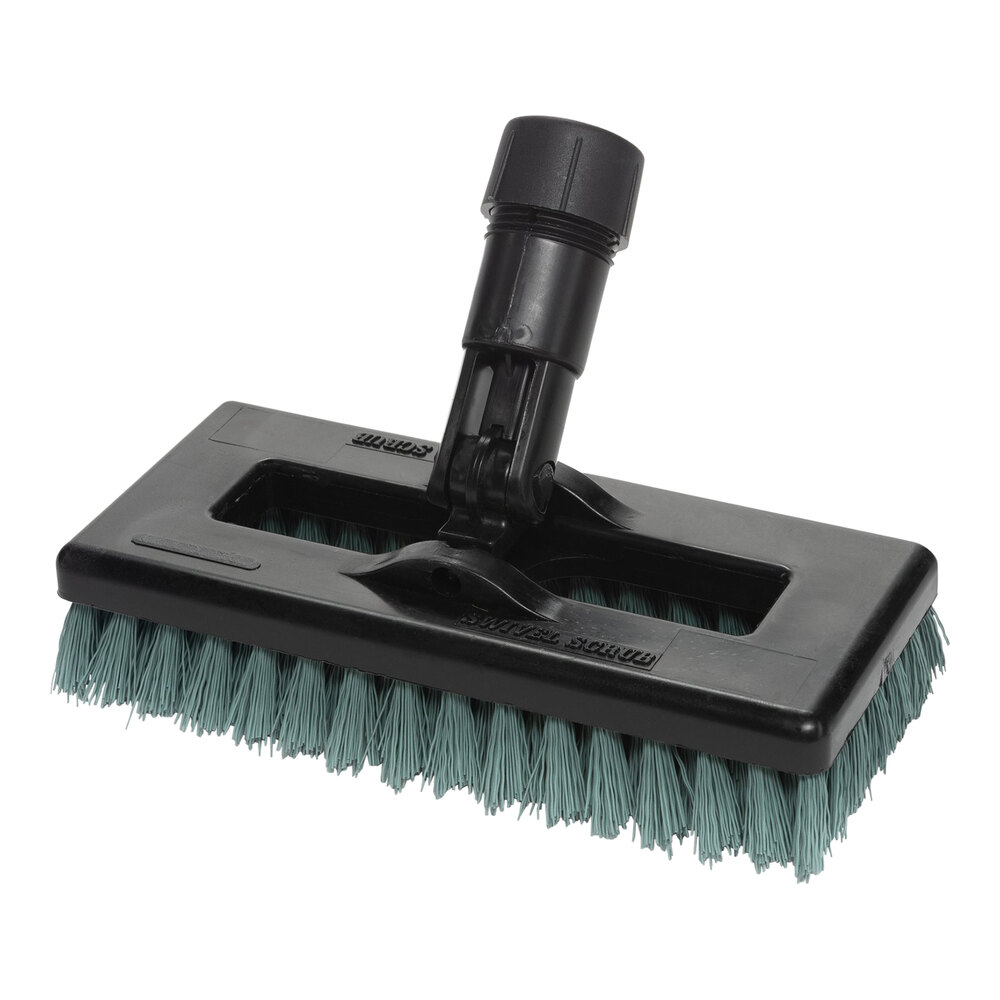 Carlisle Flo-Pac 36530014 8" Swivel Scrub with Light Grit Nylon Bristles