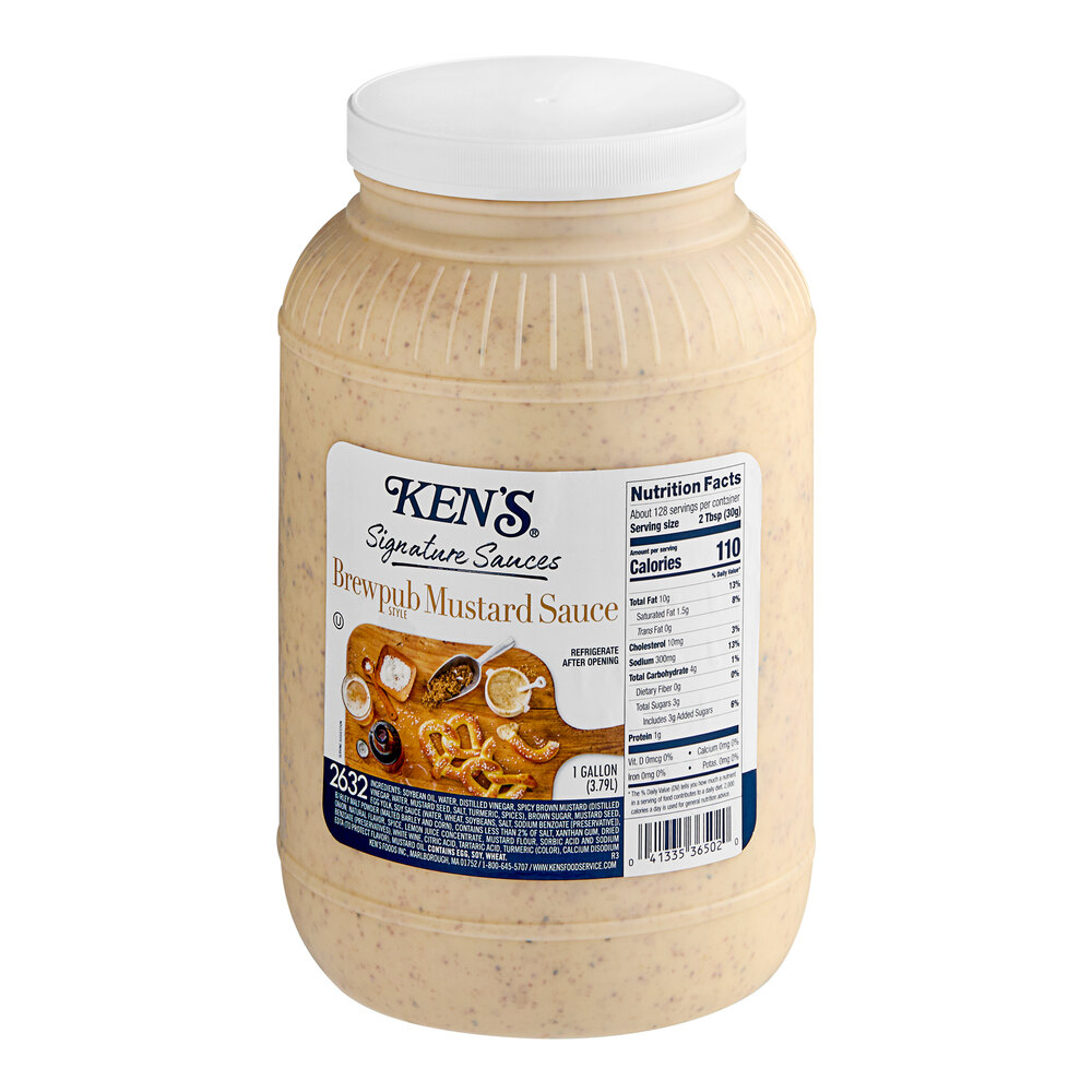 Ken's Foods Brewpub Mustard Sauce 1 Gallon - 2/Case