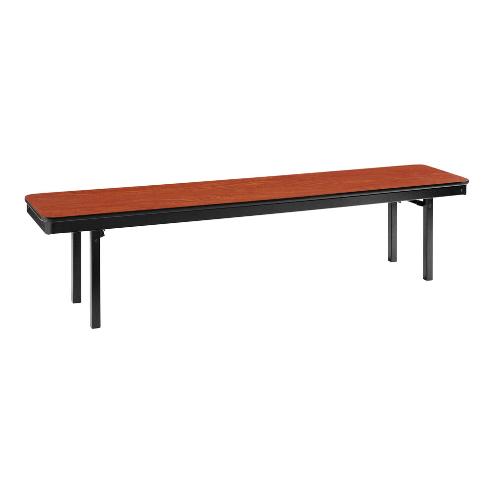 National Public Seating Max Seating 15" x 72" Wild Cherry Particleboard ...