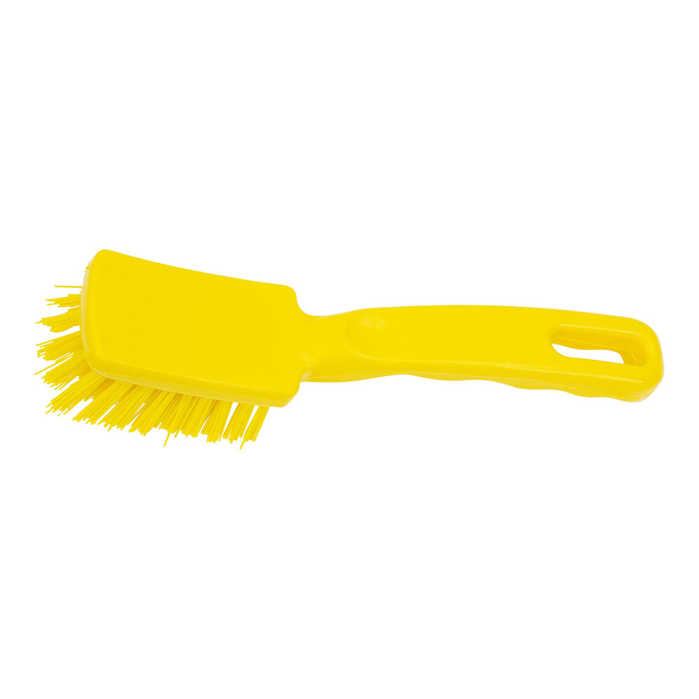 Carlisle Sparta 41395EC04 7" Yellow Polyester Detail Brush