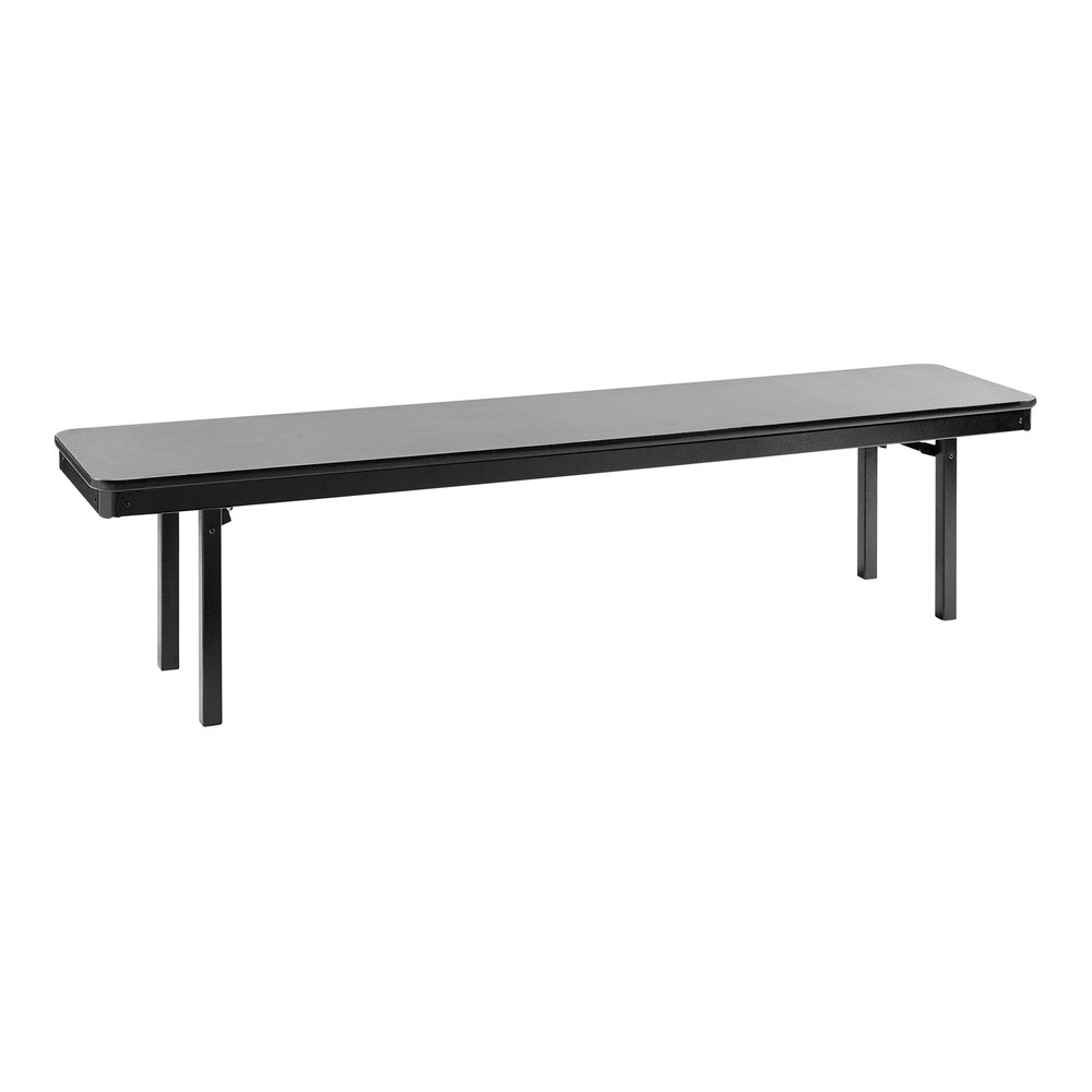 National Public Seating Max Seating 15" x 96" Gray Nebula Particleboard ...