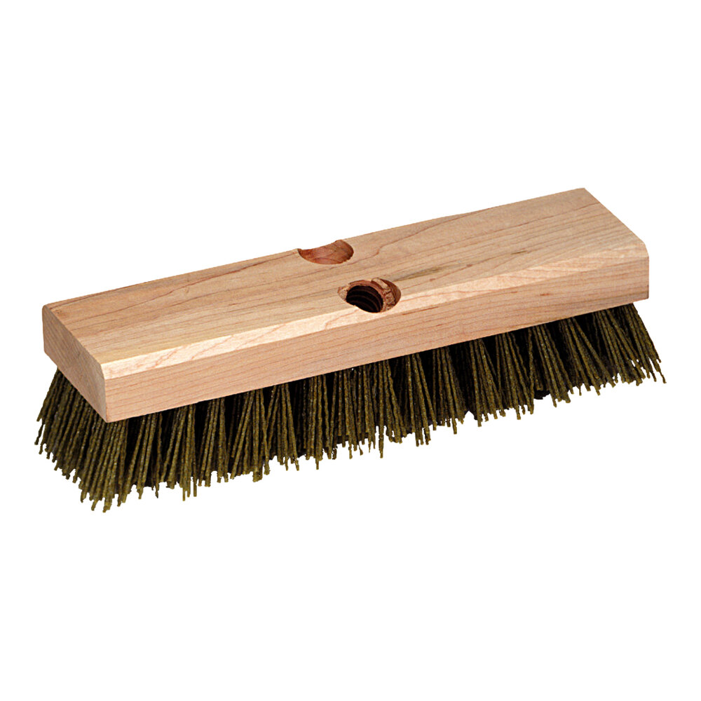 Carlisle Flo-Pac 3619100 10" Silicone Carbide-Impregnated Nylon Deck Scrub