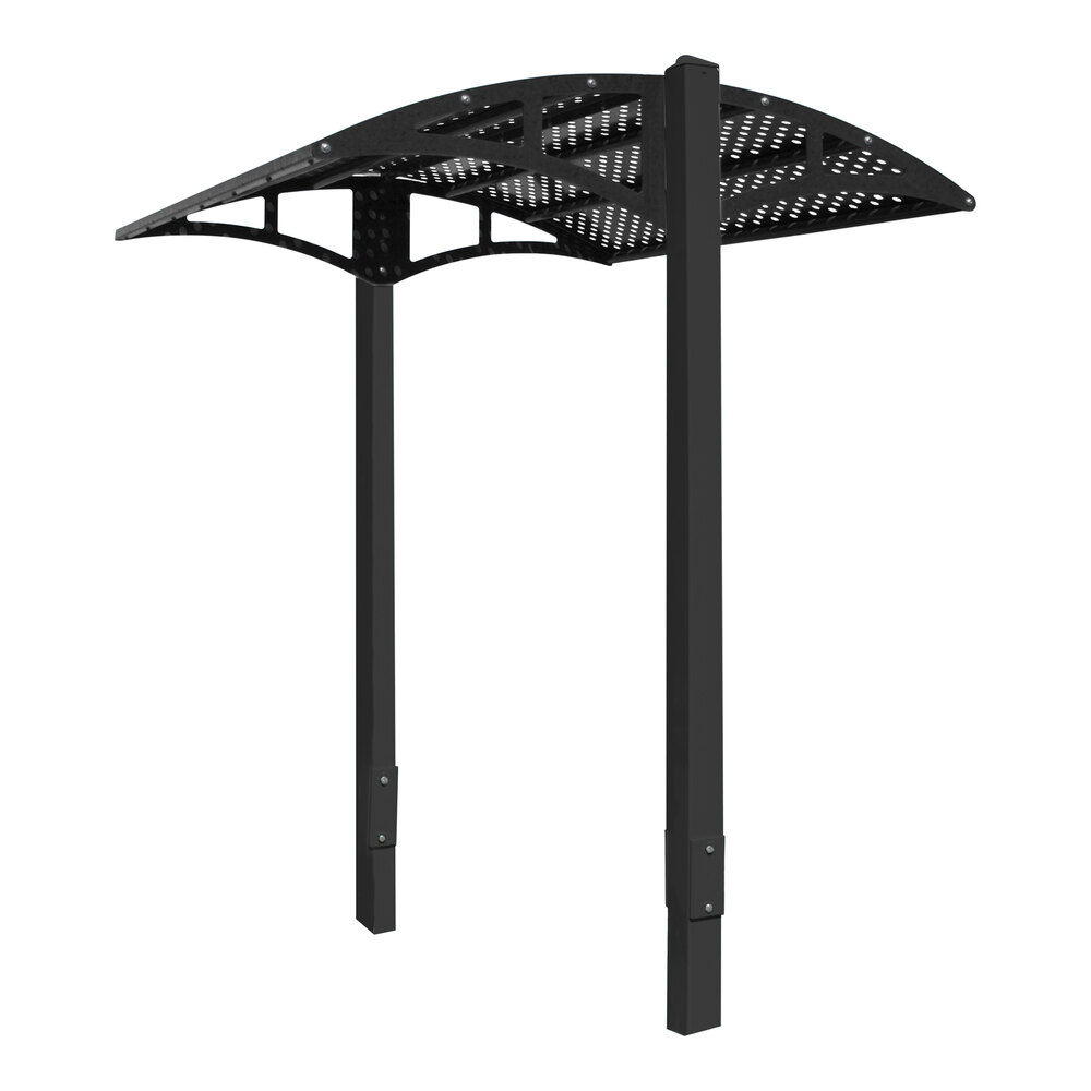 Paris Site Furnishings Shade Series 85 1/2" x 78" x 98 3/4" Jet Black ...