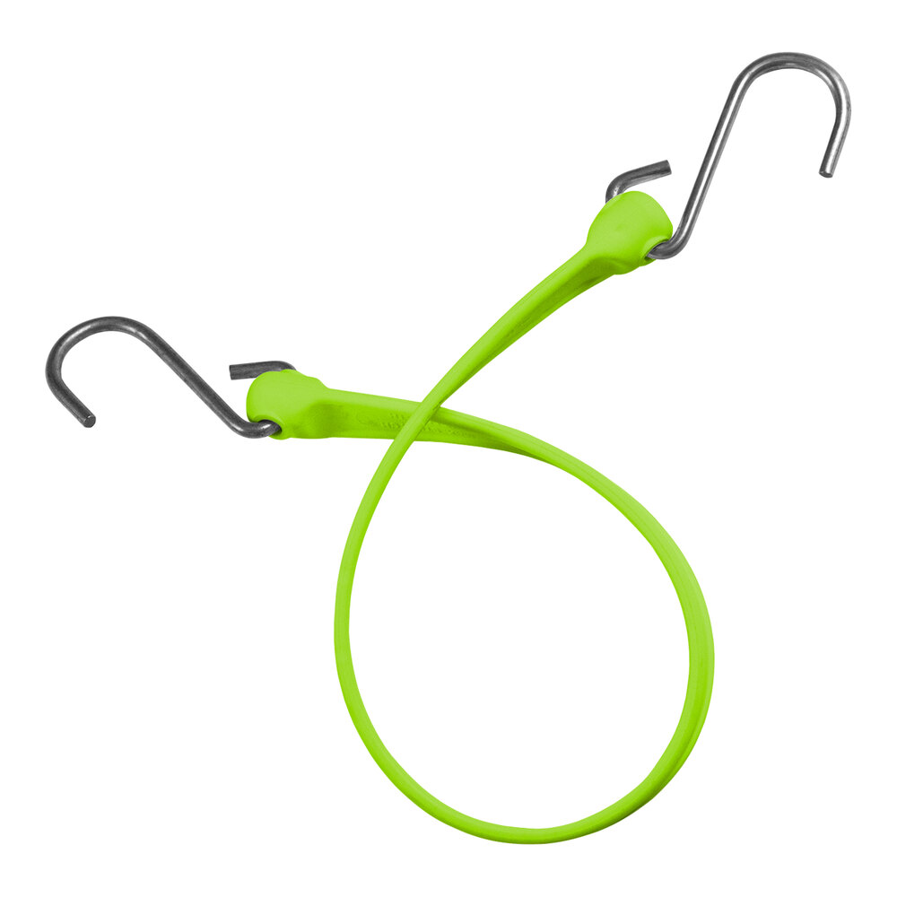 The Better Bungee 36" Safety Green Polyurethane Strap with Stainless ...