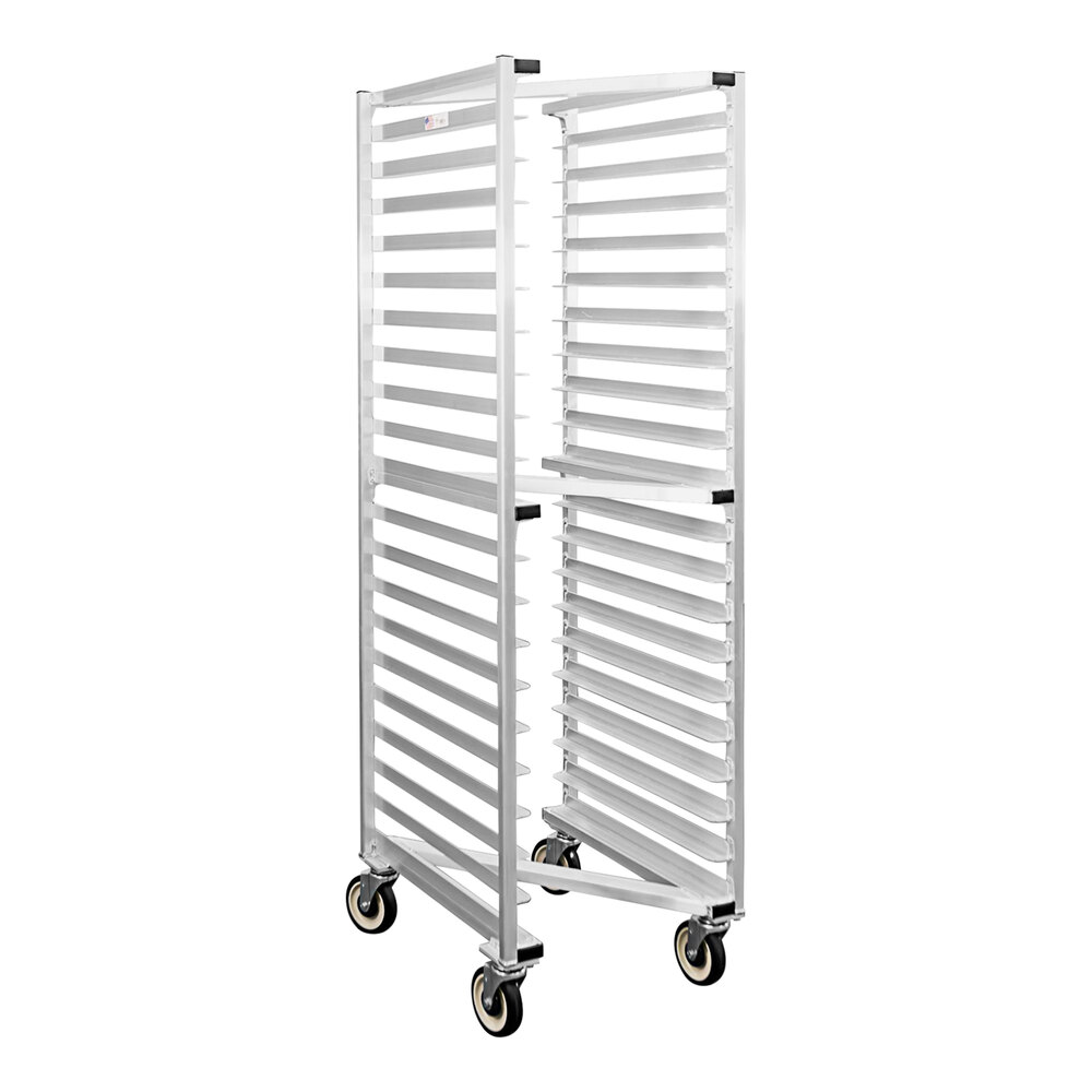 New Age 12 Pan End Load Aluminum Z-Type Nesting Bun / Sheet Pan Rack 1333Z