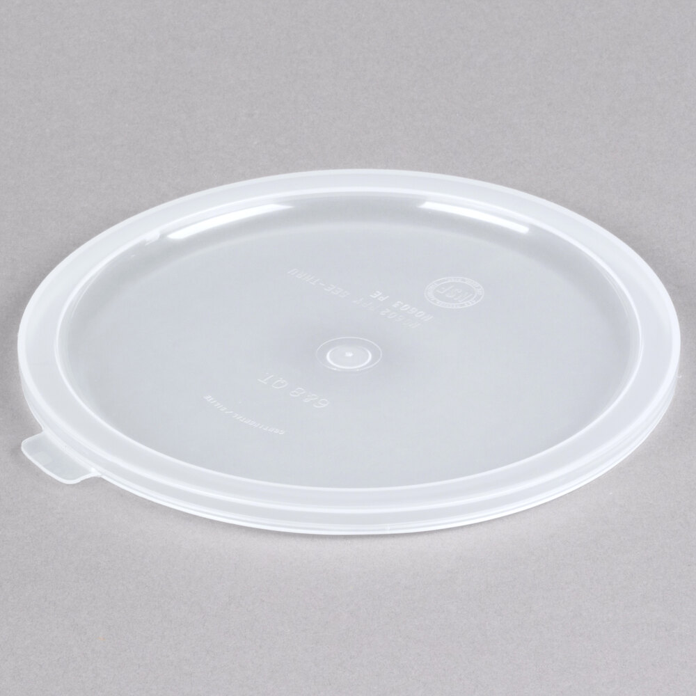 Carlisle 4 Qt. Translucent Round Polypropylene Crock Lid