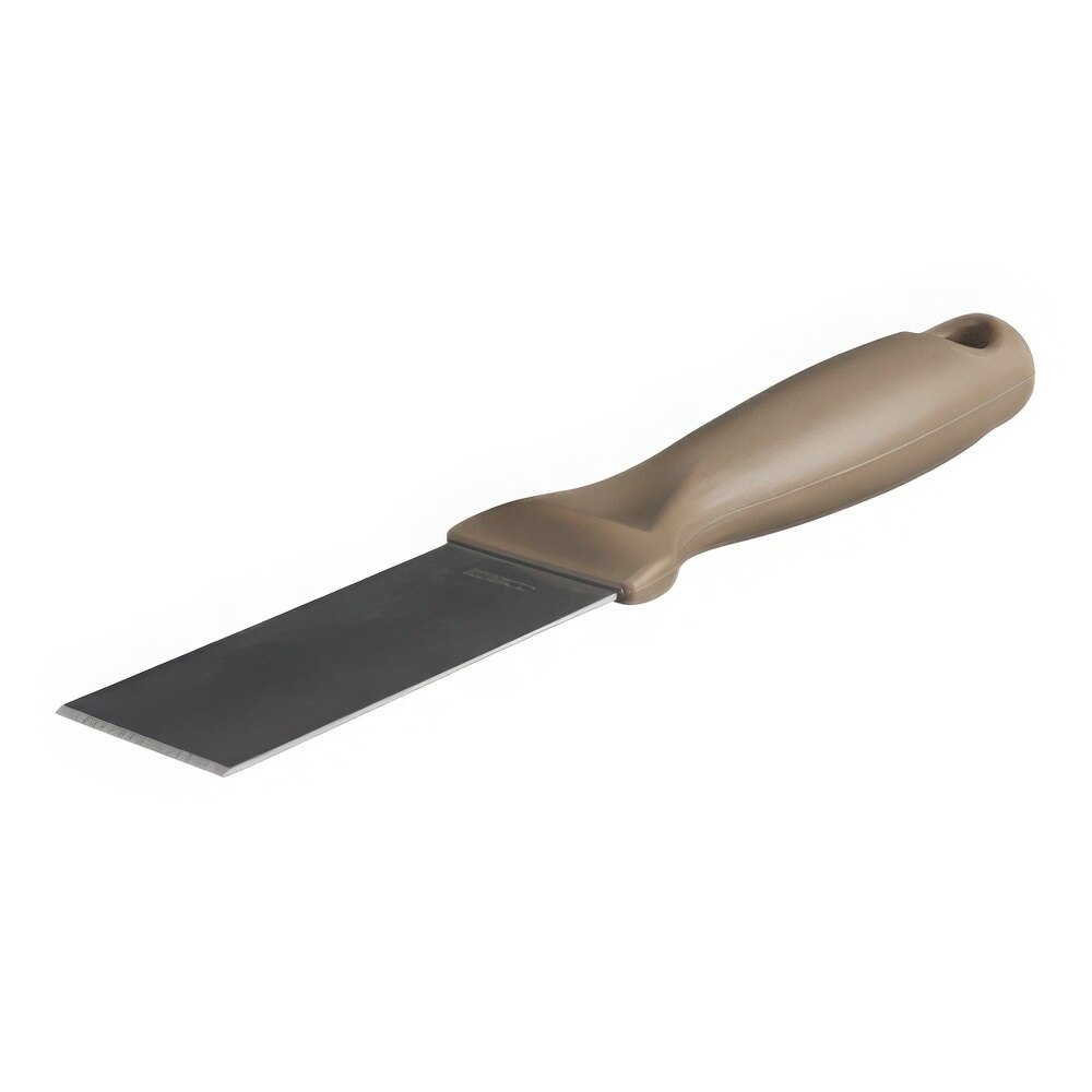 Vikan 1 1/2" Stainless Steel Scraper with Brown Handle 697166