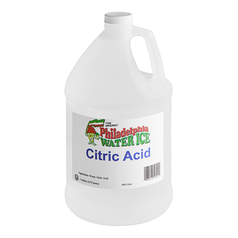 Philadelphia Water Ice Citric Acid Solution 1 Gallon