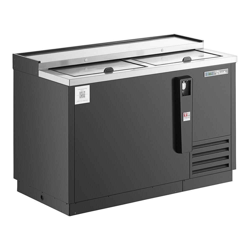True TD-50-18-HC 49 1/2" Black Horizontal Bottle Cooler
