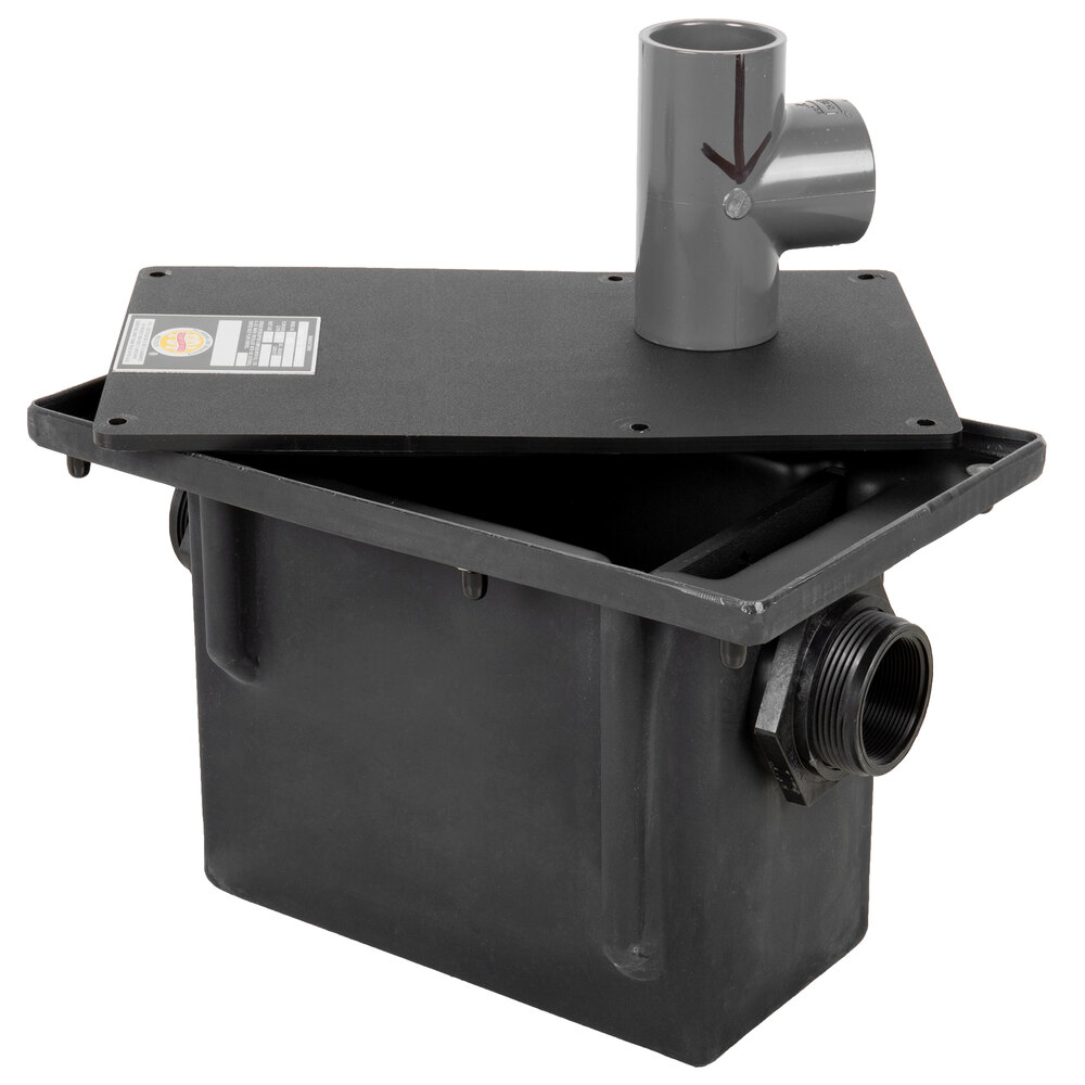 Zurn Elkay GT2702-04 8 lb. 4 GPM Polyethylene Grease Trap with 2 ...