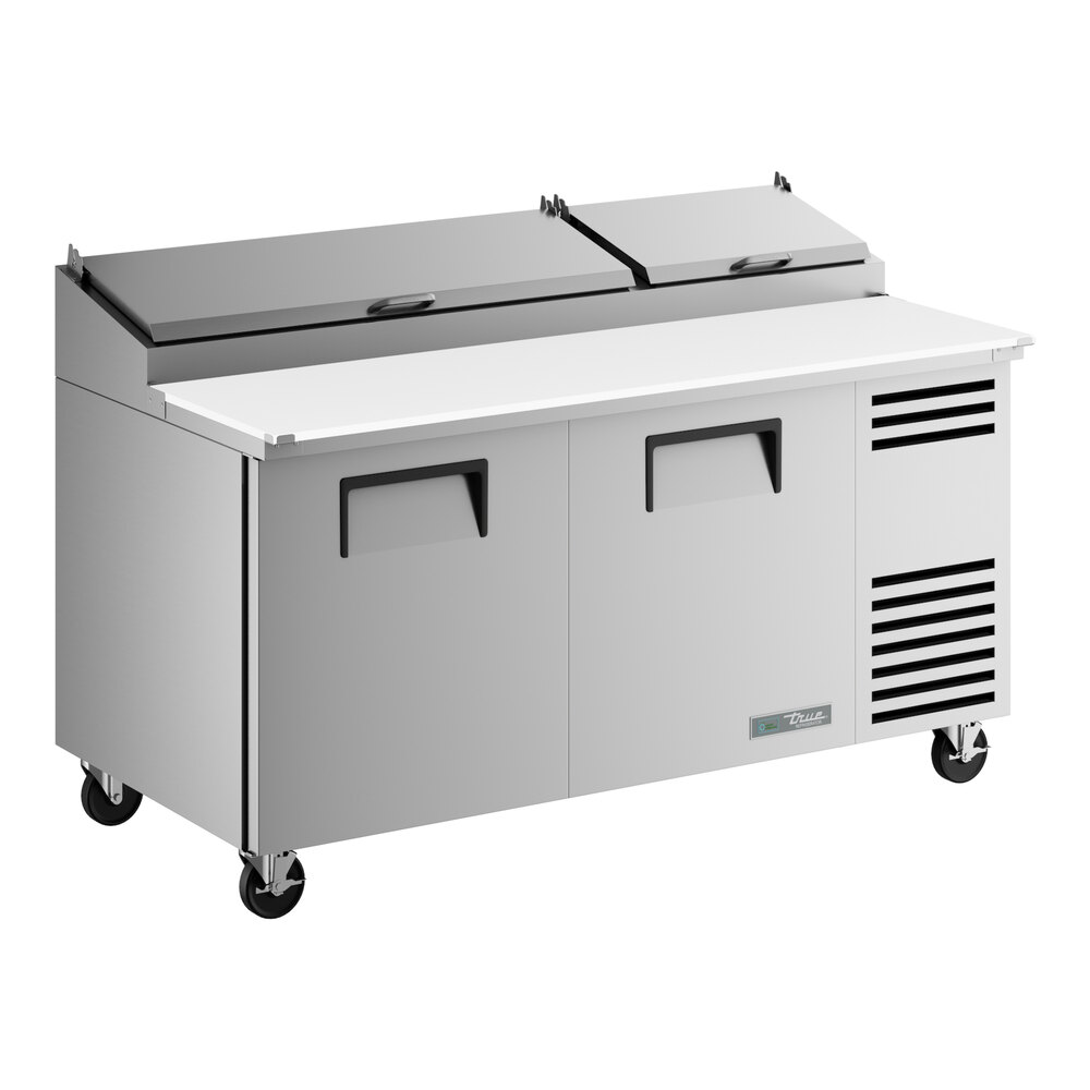 True TPP-AT-67-HC 67 3/8" 2 Door Refrigerated Pizza Prep Table