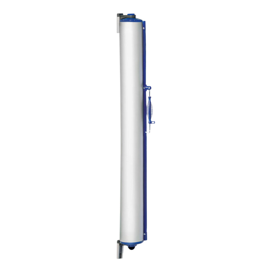 ZonePro Double-Sided Fixed Safety Banner with Blue Accent MB1003-BLU-2S-12