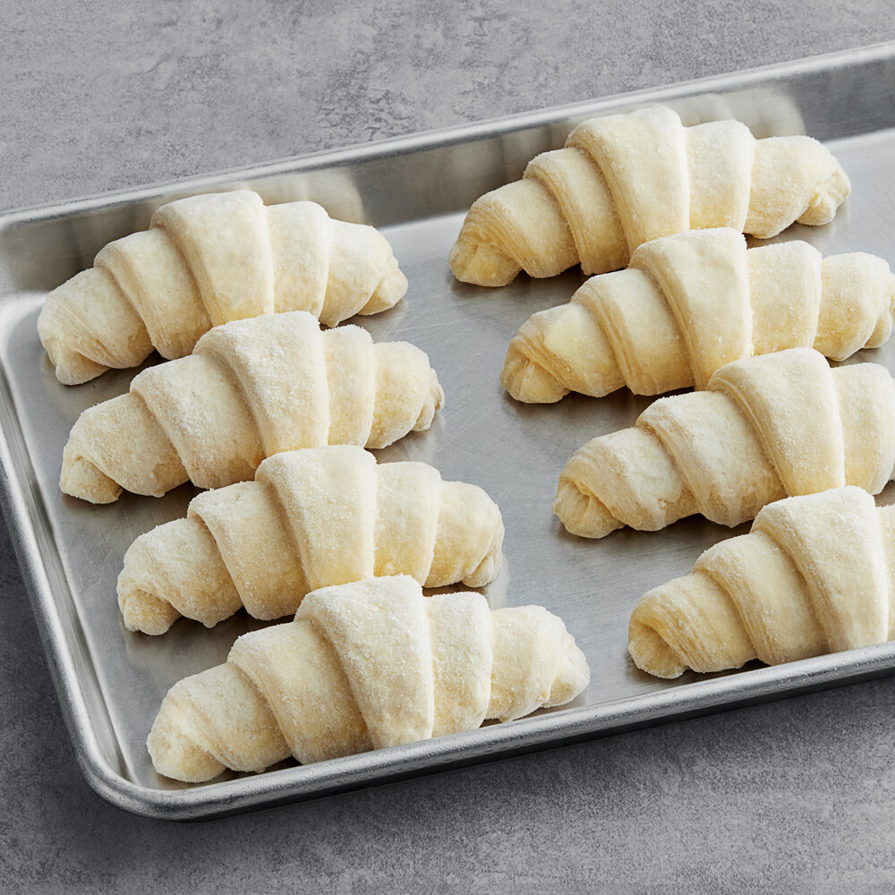 Gourmand Pastries Ready-to-Bake Vegan Straight Croissant 2.12 oz. - 60/Case