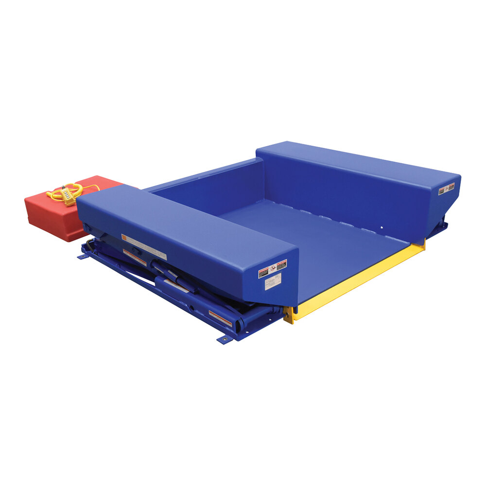 Vestil Ground Scissor Lift / Tilt Table with 52" x 52 3/4" Platform, 35 ...