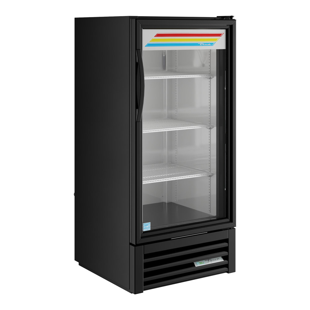 True GDM-10-HC~TSL01 24 7/8" Black Refrigerated Glass Door Merchandiser ...
