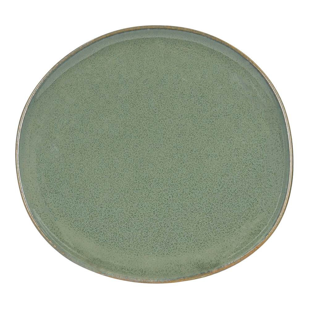 Front of the House Artefact 11" Moss Round Porcelain Plate - 4/Case