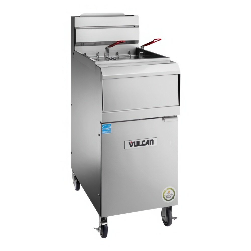Vulcan 1VHG50A-LP QuickFry Series 50 lb. Liquid Propane Floor Fryer ...