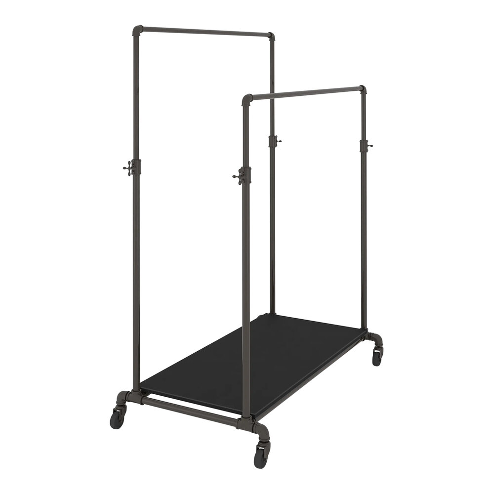 Econoco Pipeline 50" x 29" x 78" Anthracite Gray Ballet Garment Rack ...