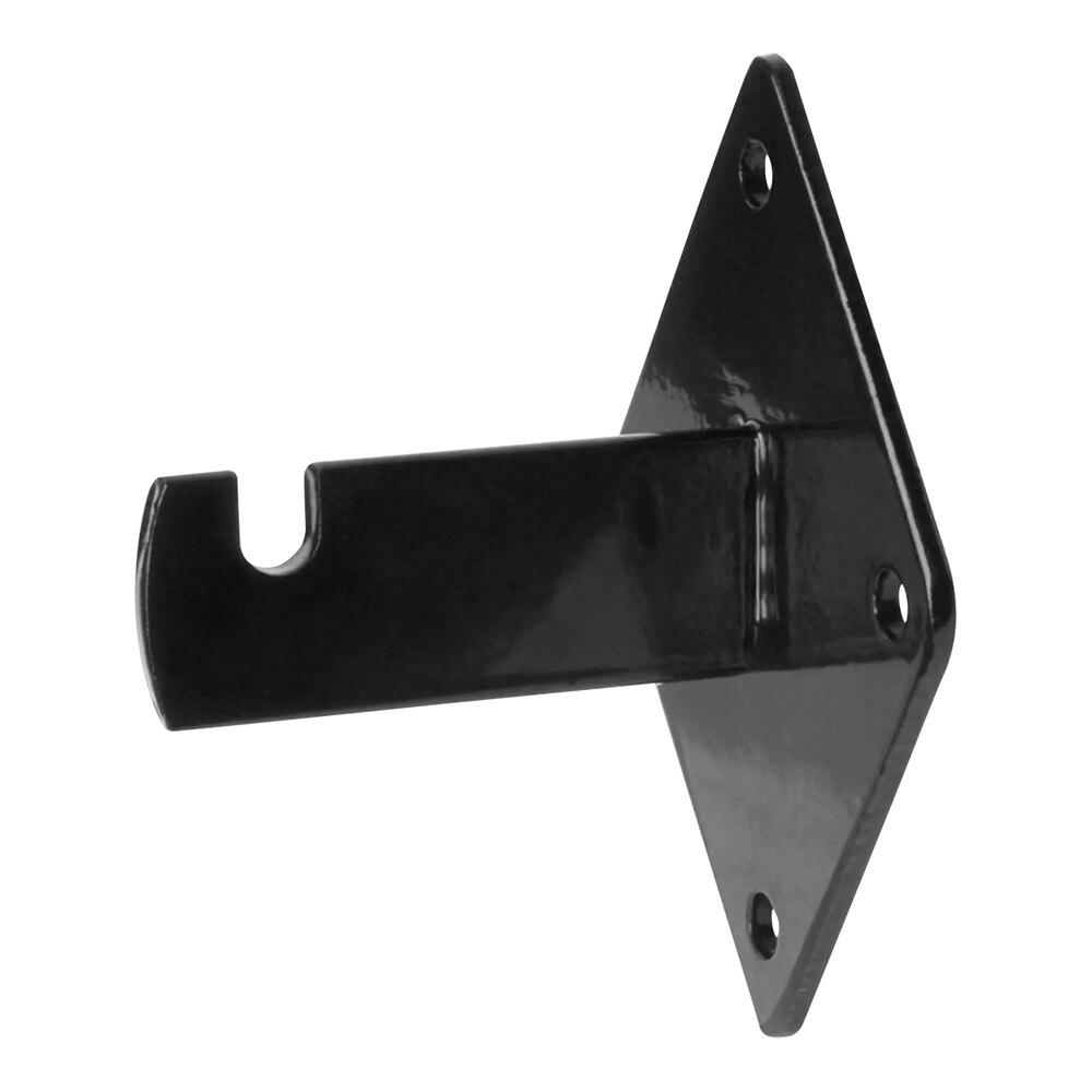 Econoco 3 3/4" Black 16 Gauge Steel Wall Mount Bracket for Grid Panels