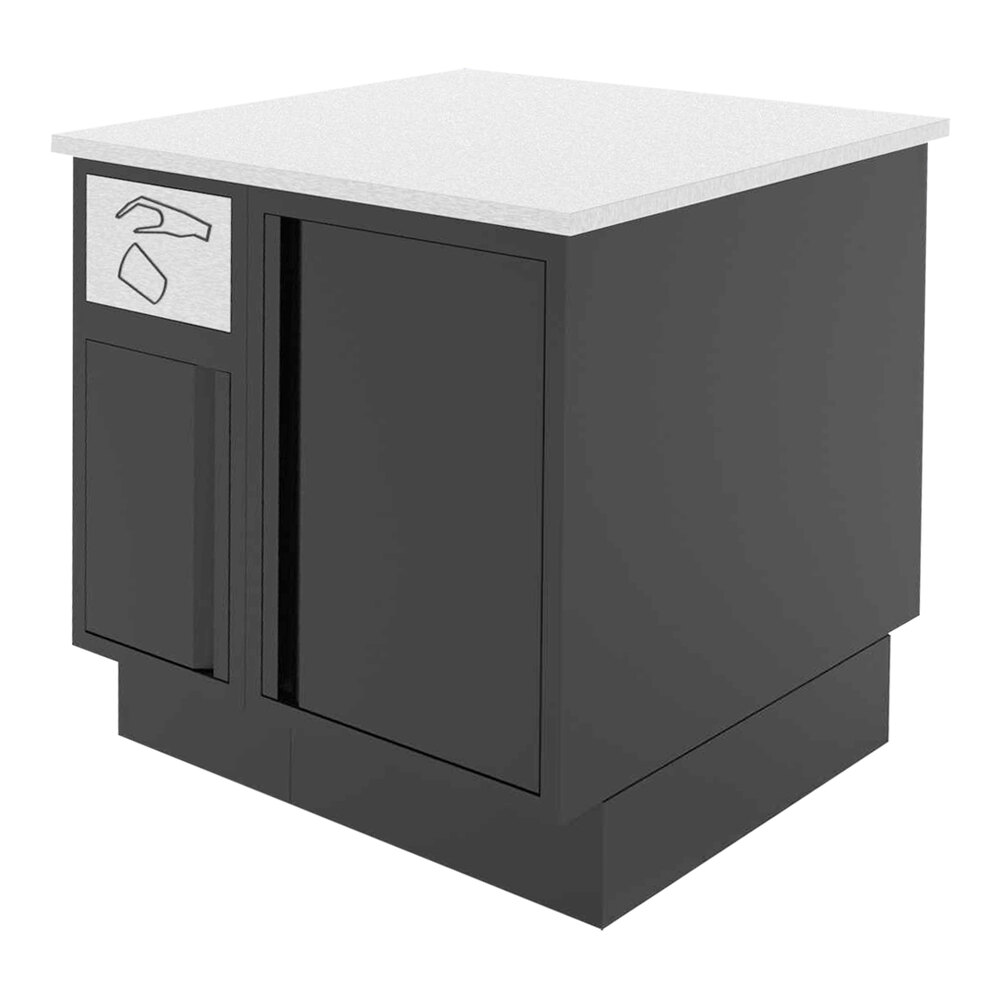 ShopCo 30 7/8" x 30 3/8" x 34" Modular Food and Beverage Cabinet with 1 ...