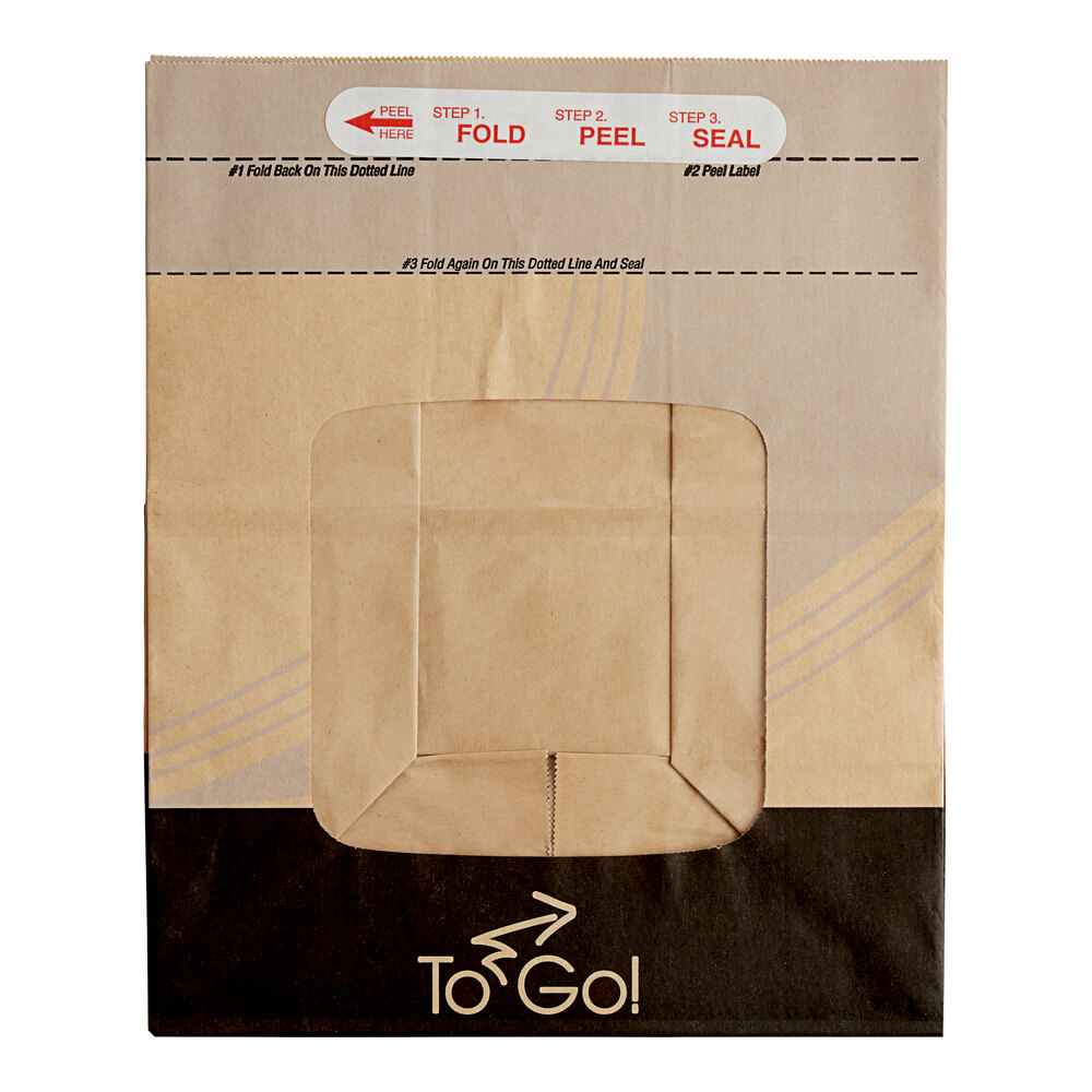 Bagcraft EcoCraft 8 3/4" x 10 3/4" Vented Rotisserie Chicken Bag with ...